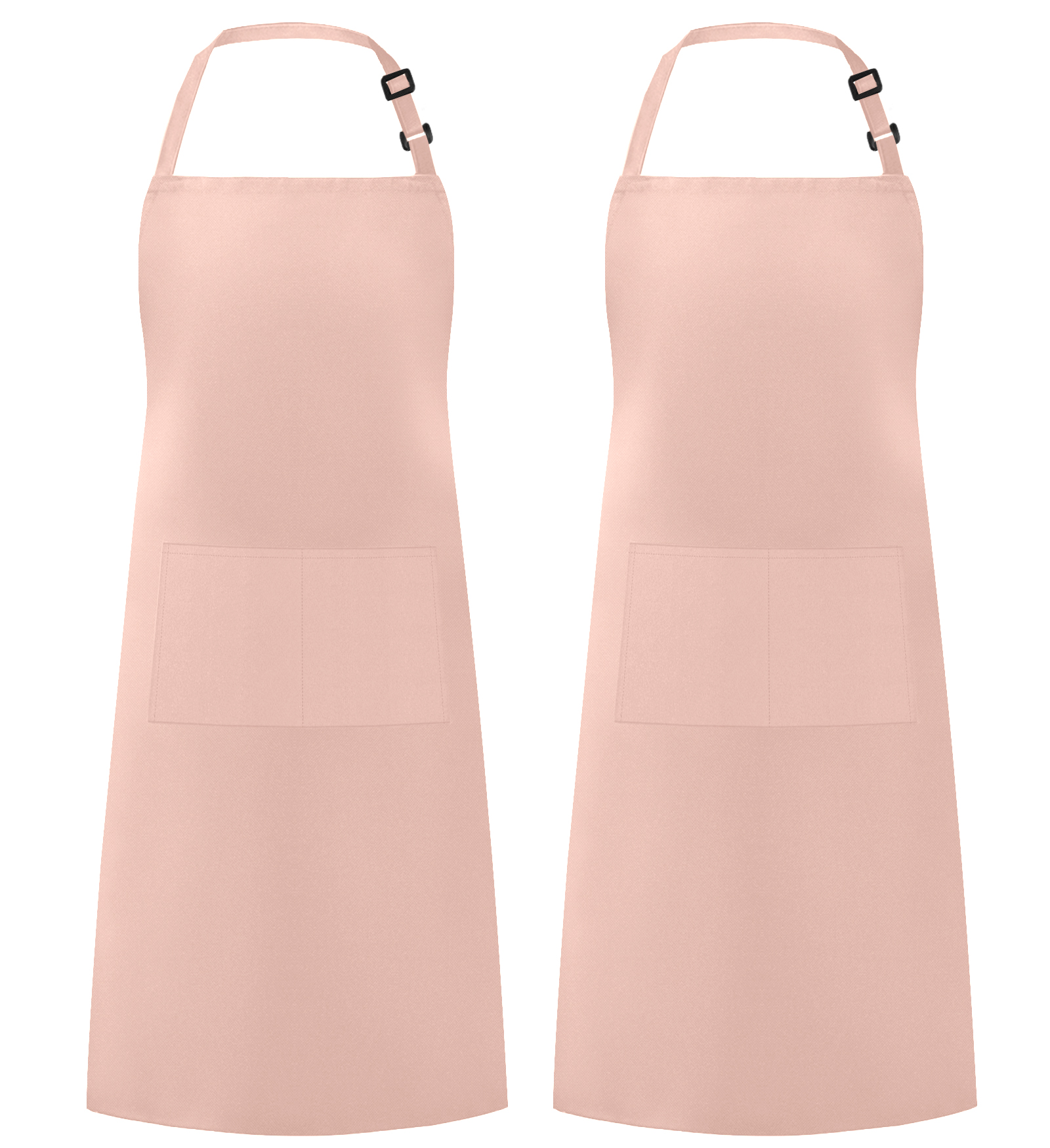 AP02P Pink 2 Pack 100% Cotton Bib Aprons – Syntus